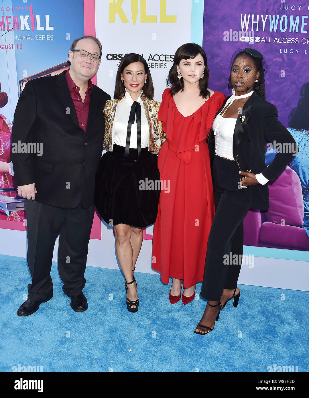BEVERLY HILLS, CA - AUGUST 07: (L-R) Marc Cherry, Lucy Liu, Ginnifer ...