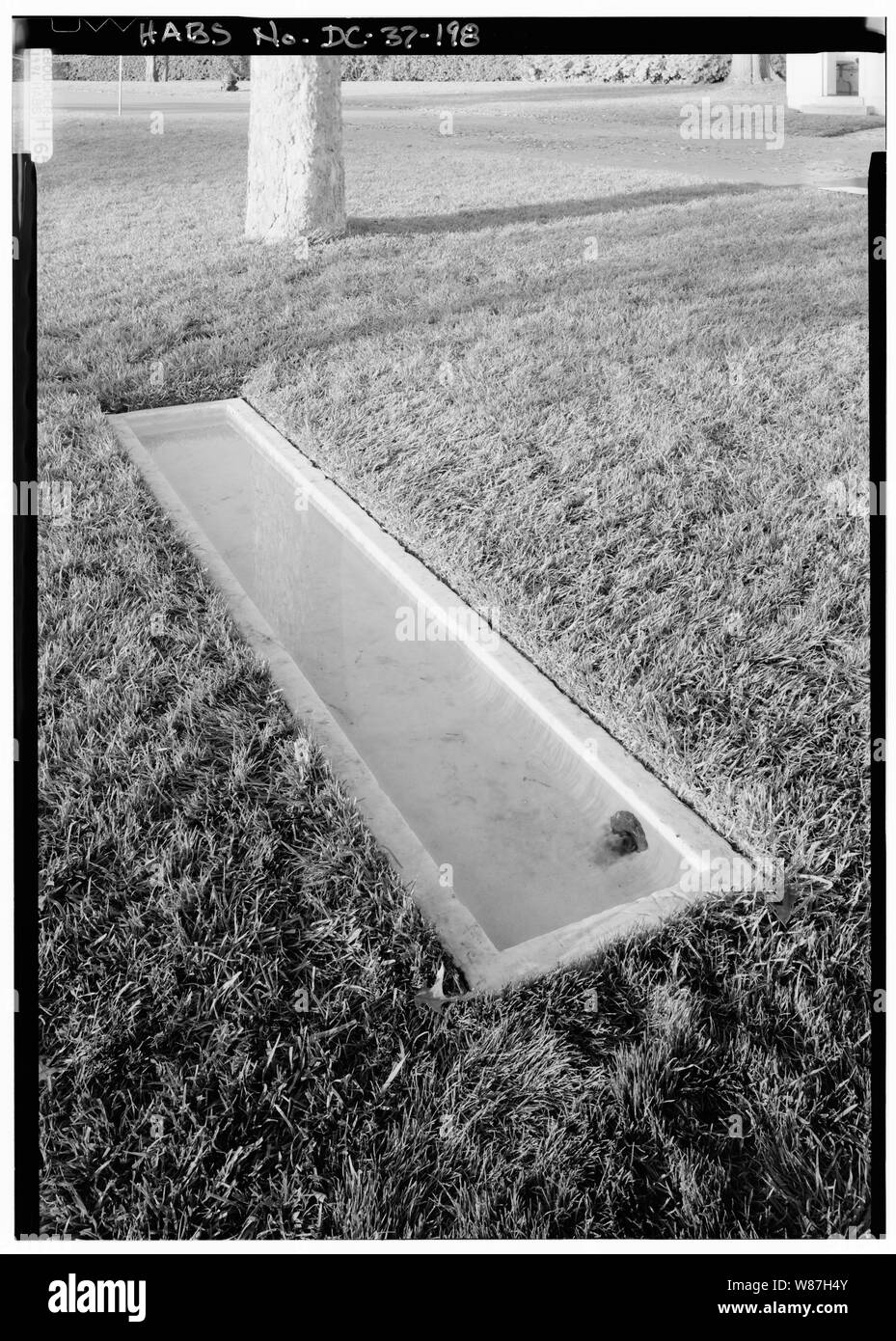 198. South Grounds; View of A. Jackson Milk Trough; 198. South Grounds ...