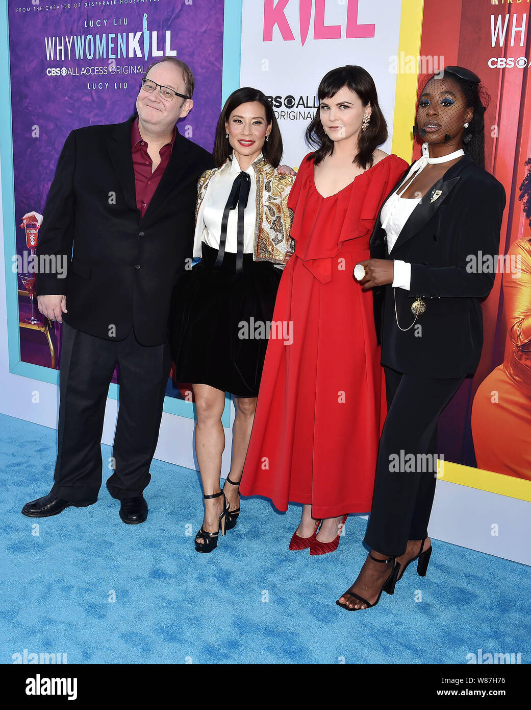 BEVERLY HILLS, CA - AUGUST 07: (L-R) Marc Cherry, Lucy Liu, Ginnifer ...