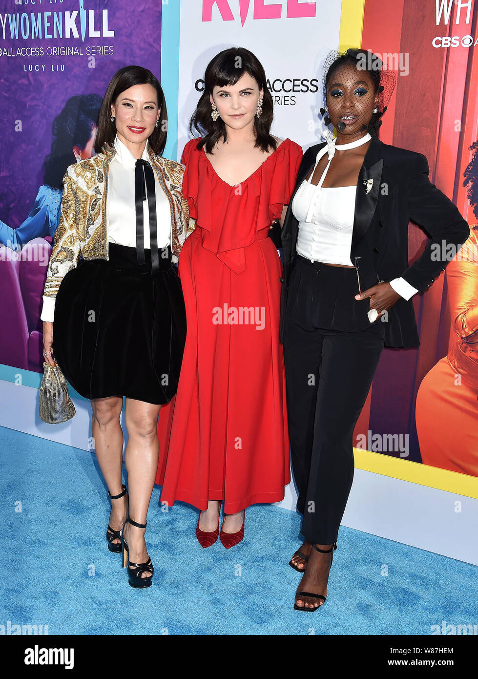 BEVERLY HILLS, CA - AUGUST 07: (L-R) Lucy Liu, Ginnifer Goodwin and ...