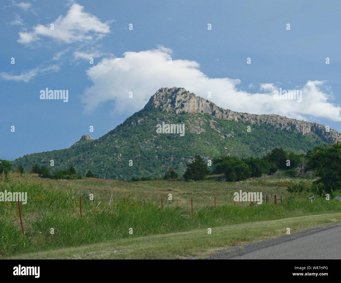 Breathtaking view of the Wichita Mountains in Oklahoma Stock Photo - Alamy