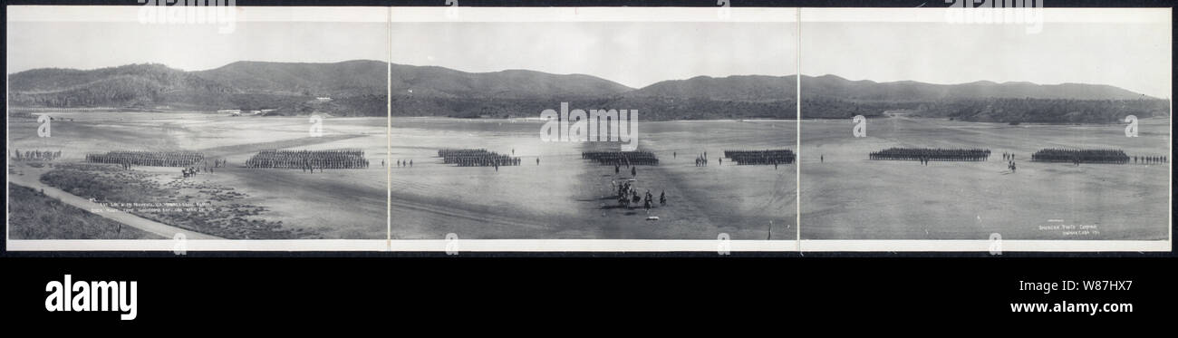 1st, 2nd and 3rd Regiments, U.S. Marines dress parade, Deer Point Camp ...