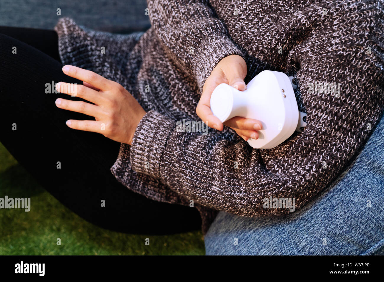 relax and massage, electric arm, neck and shoulder massage machine on ...