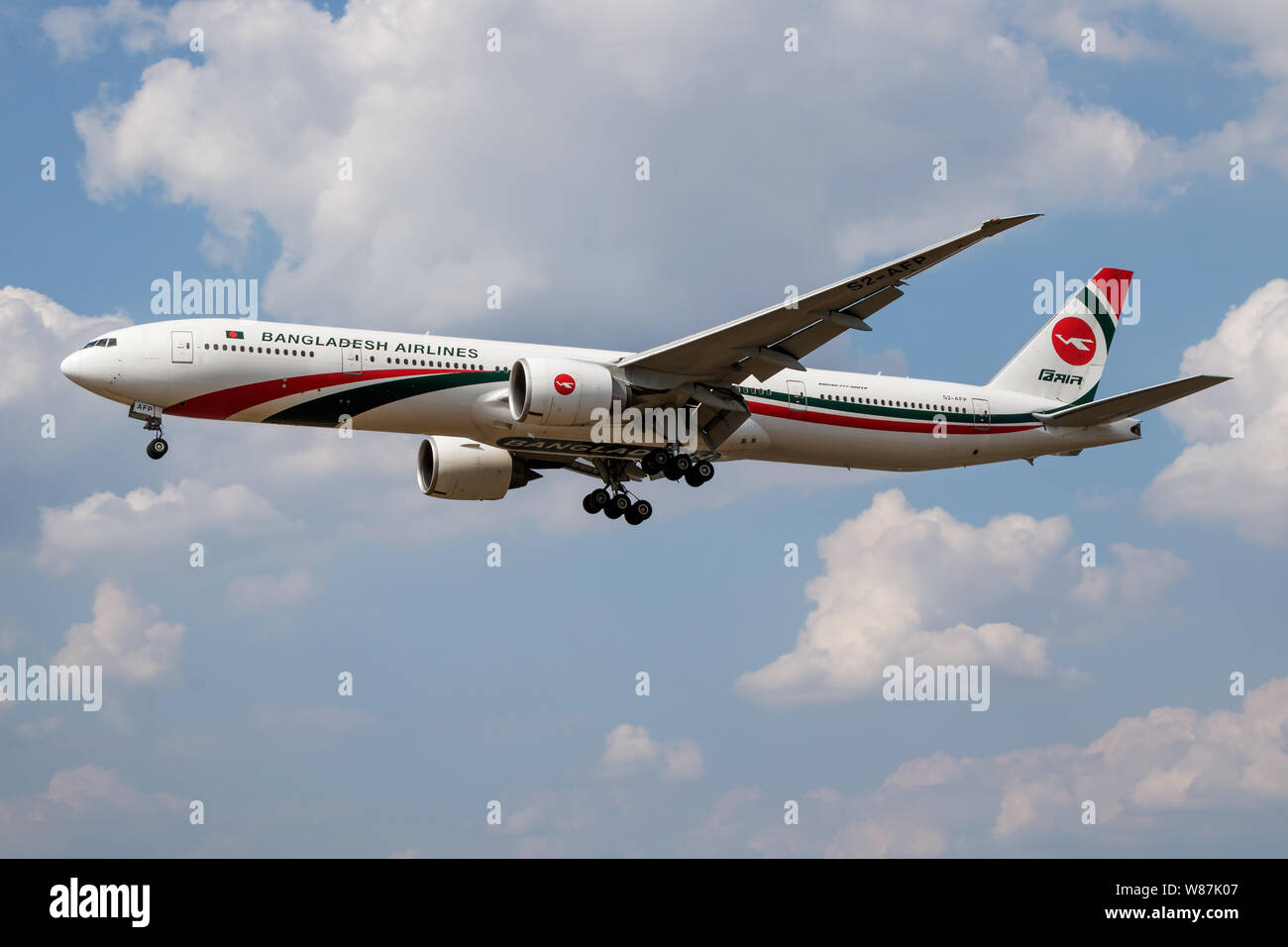LONDON / UNITED KINGDOM - JULY 14, 2018: Biman Bangladesh Airlines ...