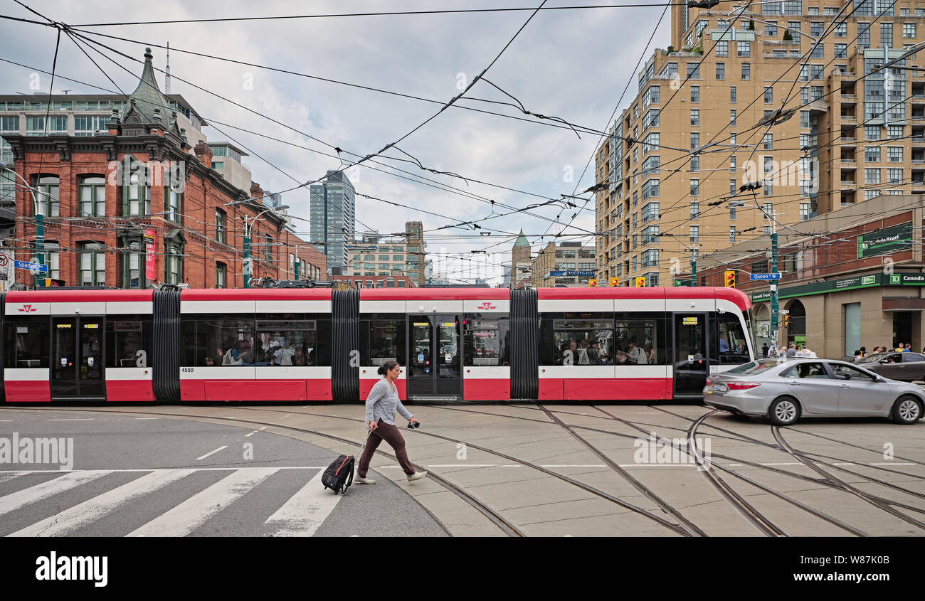 Queen Street West at Spadina Avenue in Toronto Stock Photo - Alamy