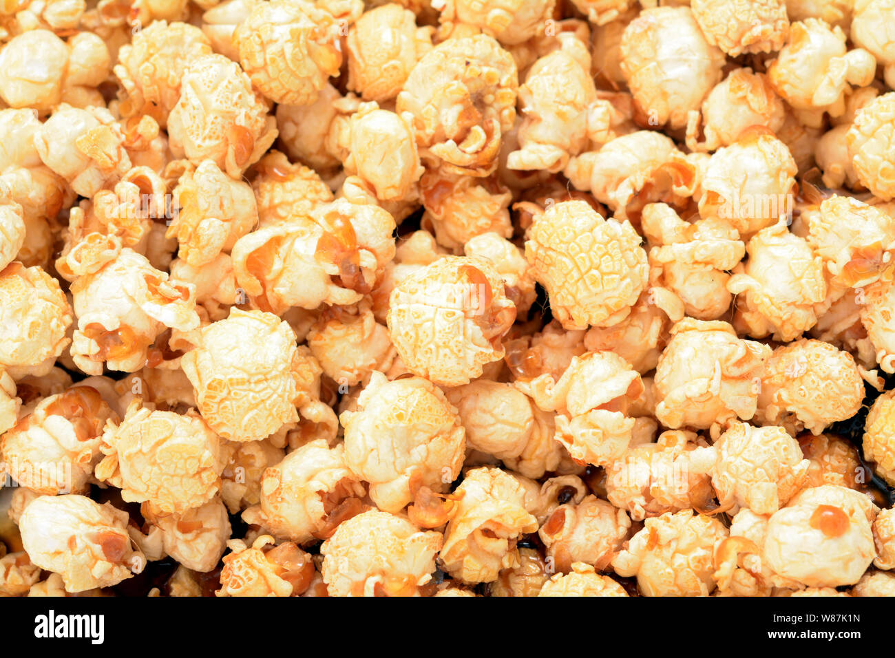 Caramel popcorn for background uses Stock Photo - Alamy