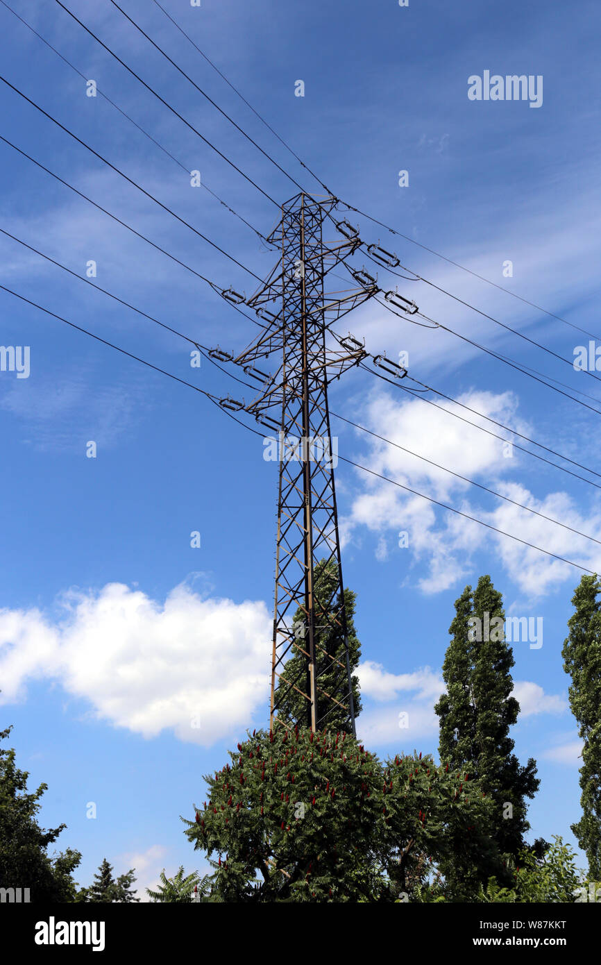 High voltage pylon insulators hi-res stock photography and images - Alamy