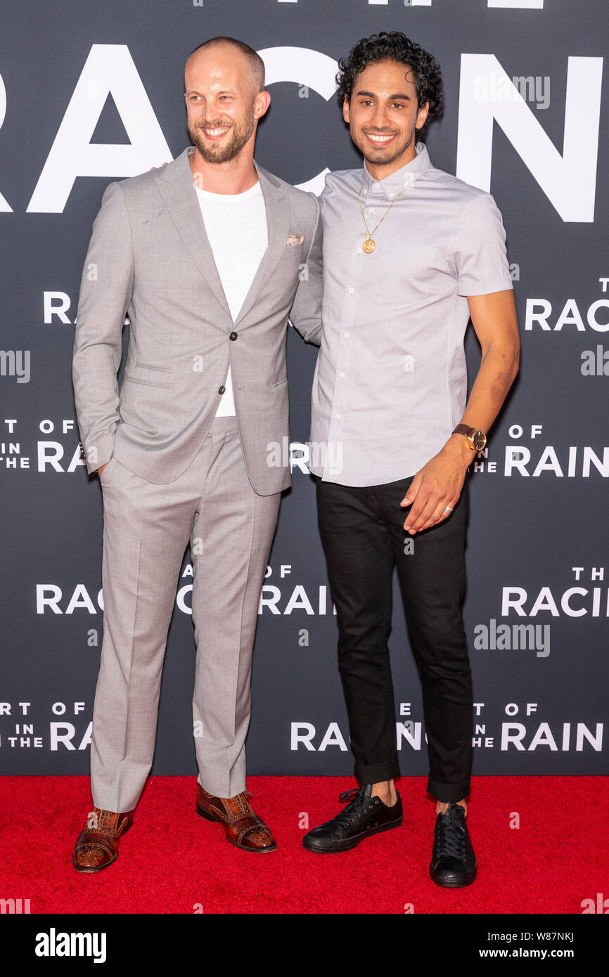 Los Angeles, CA - August 1, 2019: Ian Lake and Andres Joseph attend the ...