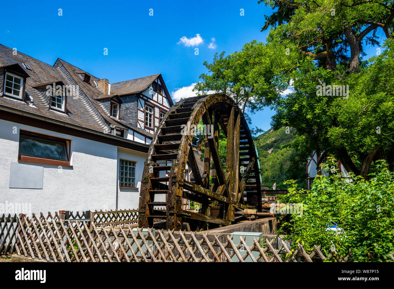 Water Wheel, Bad Muenster am Stein Ebernburg, Germany Stock Photo - Alamy