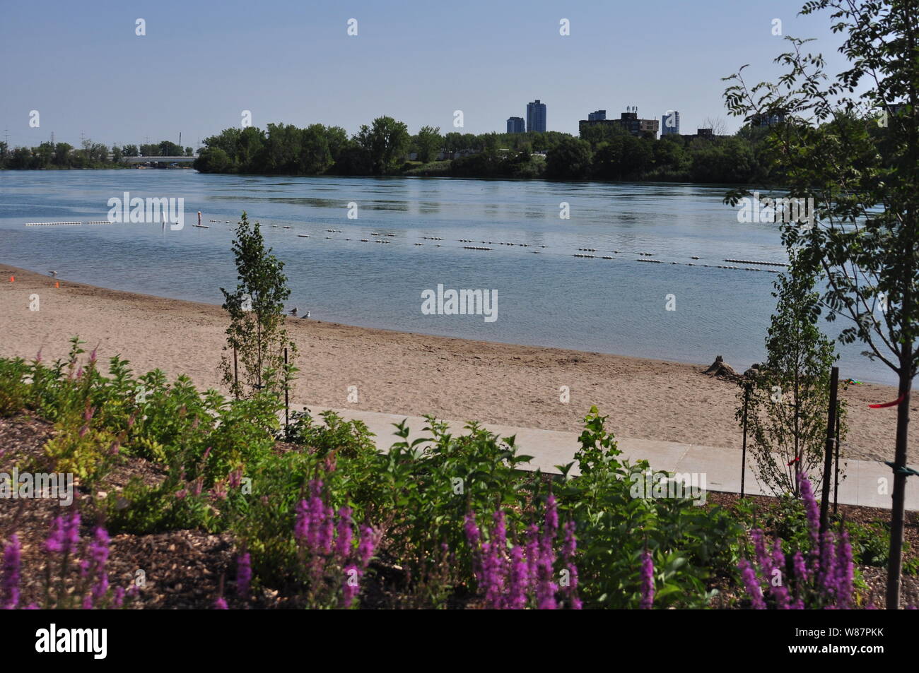 New Montreal urban beach Stock Photo - Alamy