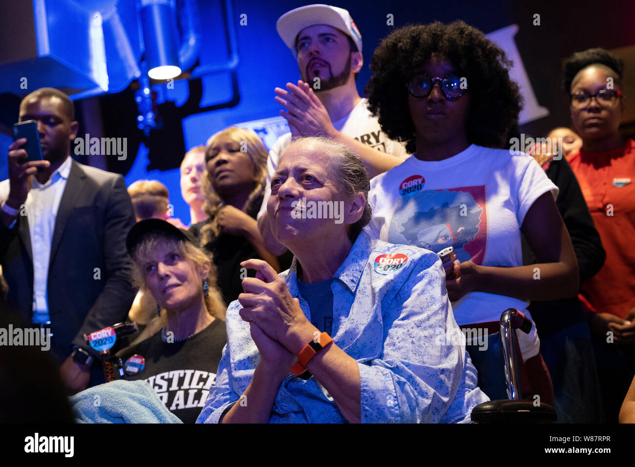 Democratic Presidential Candidate Cory Booker (D-NJ) appears during a ...