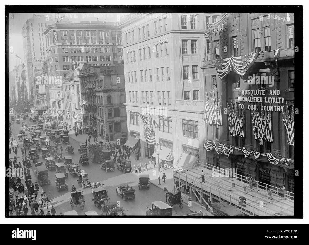 City decorated Black and White Stock Photos & Images - Alamy