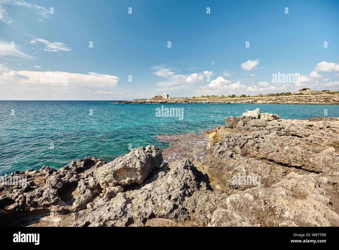 Breathtaking natural landscapes and seaside of Puglia, Italy Stock ...