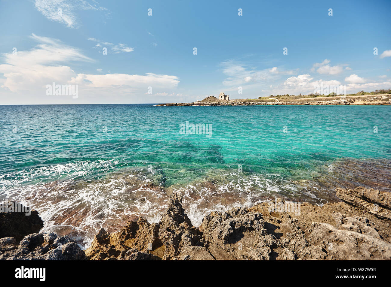 Breathtaking natural landscapes and seaside of Puglia, Italy Stock ...