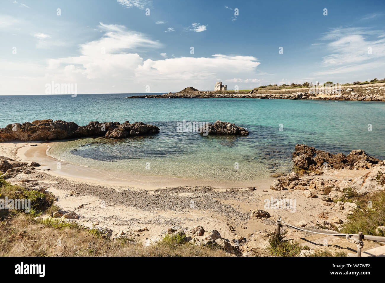 Breathtaking natural landscapes and seaside of Puglia, Italy Stock ...