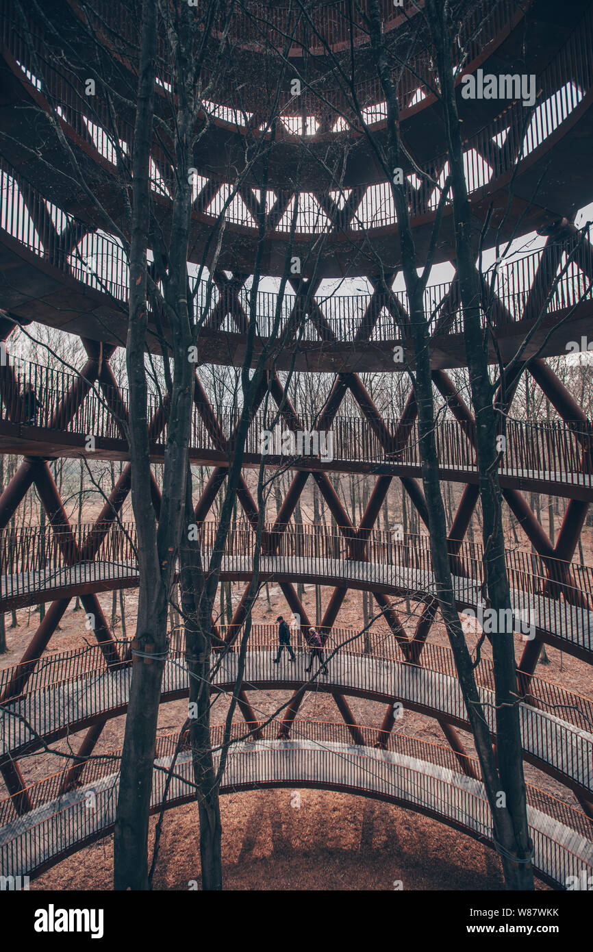 Haslev, Denmark. 3rd., April 2019. The 45 meter high spectacular spiral ...