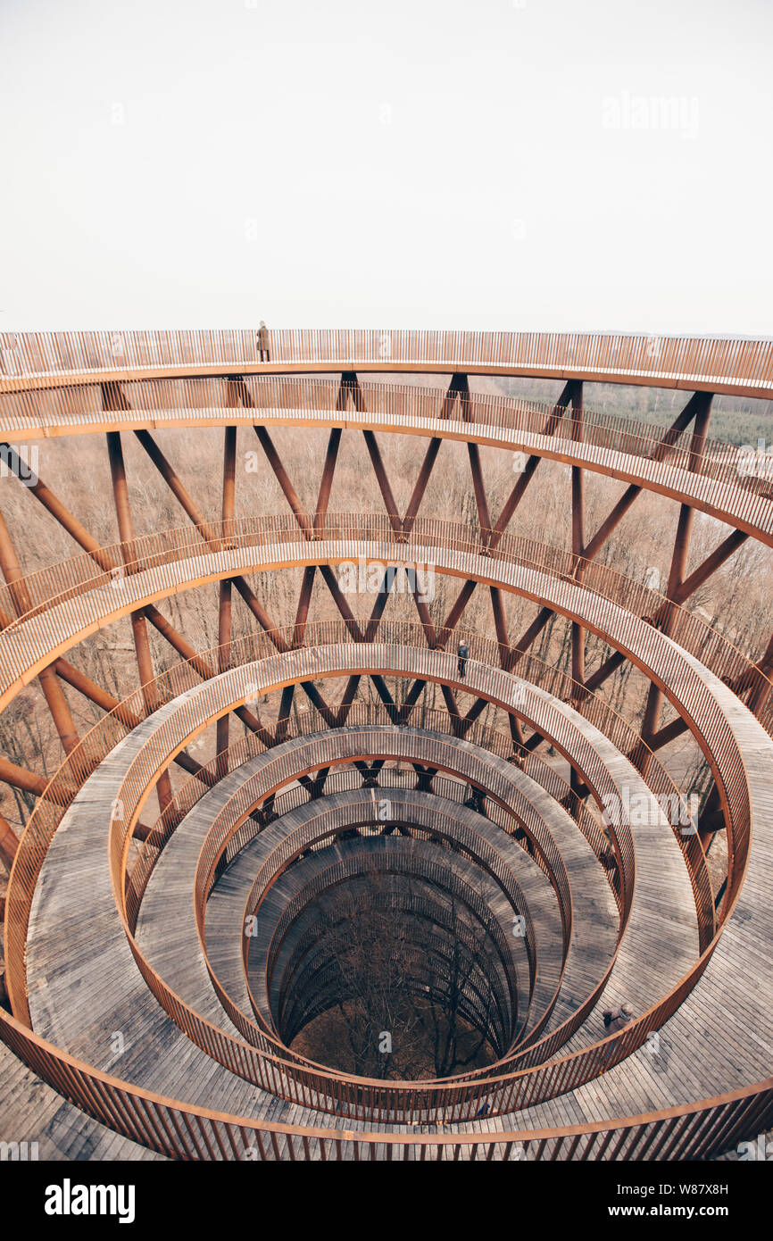Haslev, Denmark. 3rd., April 2019. The 45 meter high spectacular spiral ...