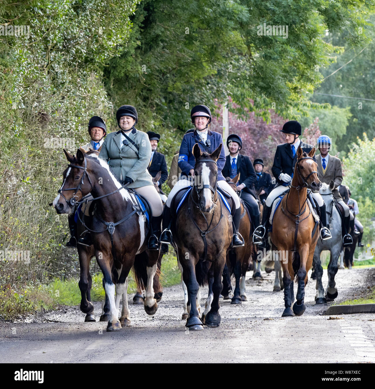 Coldstream, Scottish Borders, Scotland, UK. 8th August 2019. Around 300 ...