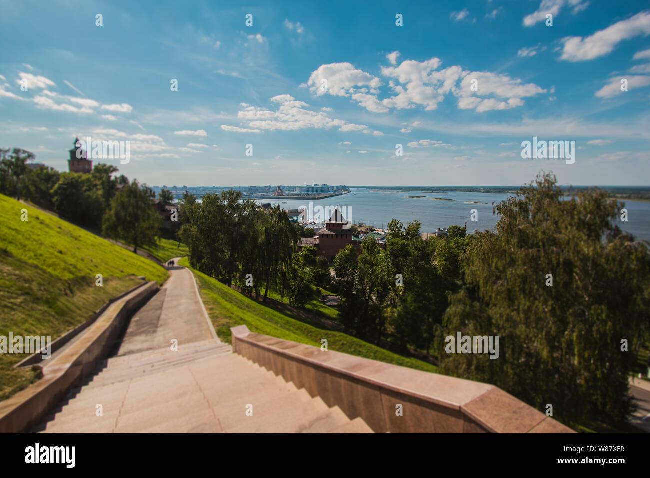 The Volga River in Nizhny Novgorod, Russian Federation Stock Photo - Alamy