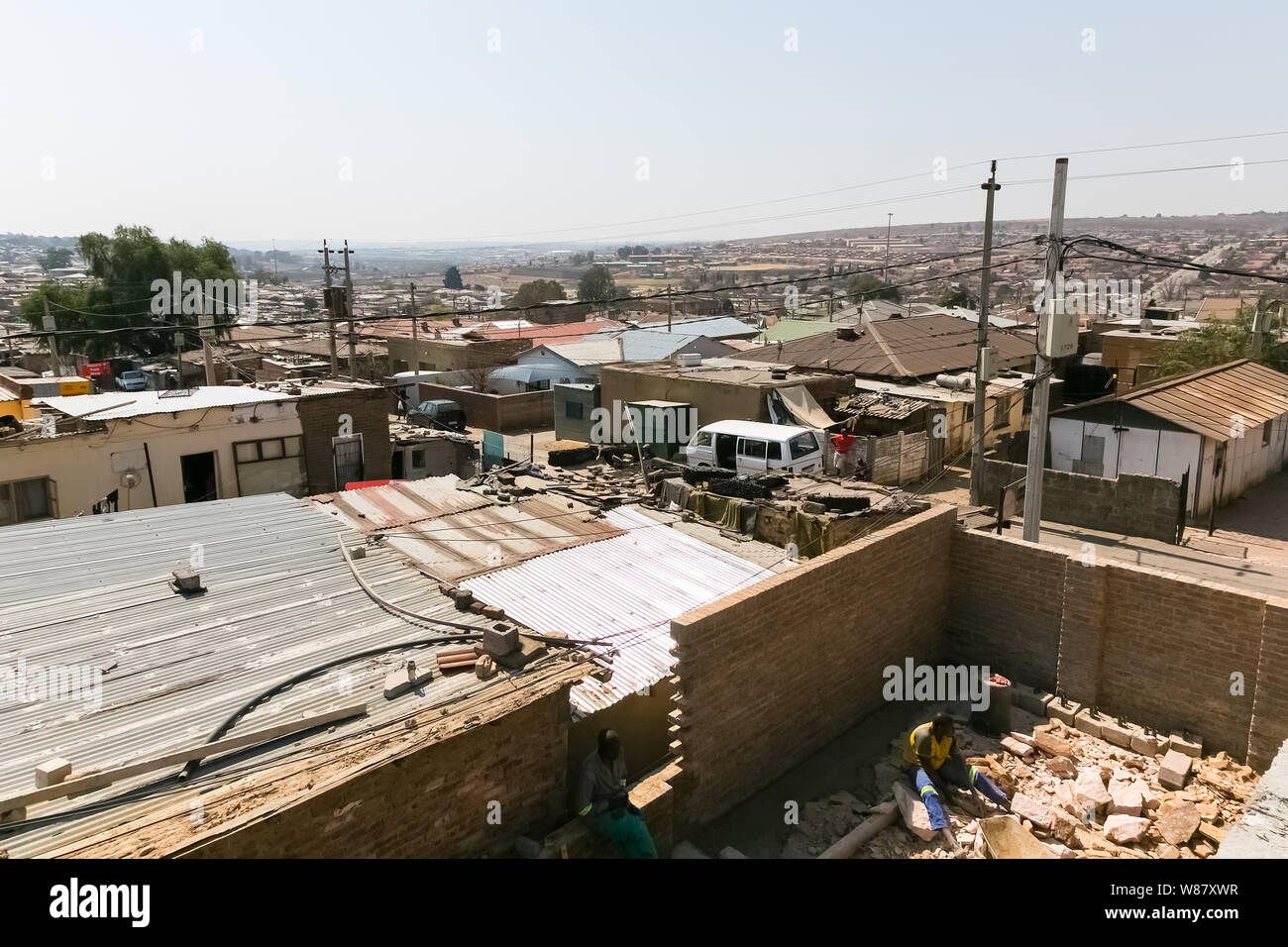Alexandra johannesburg township aerial hi-res stock photography and ...