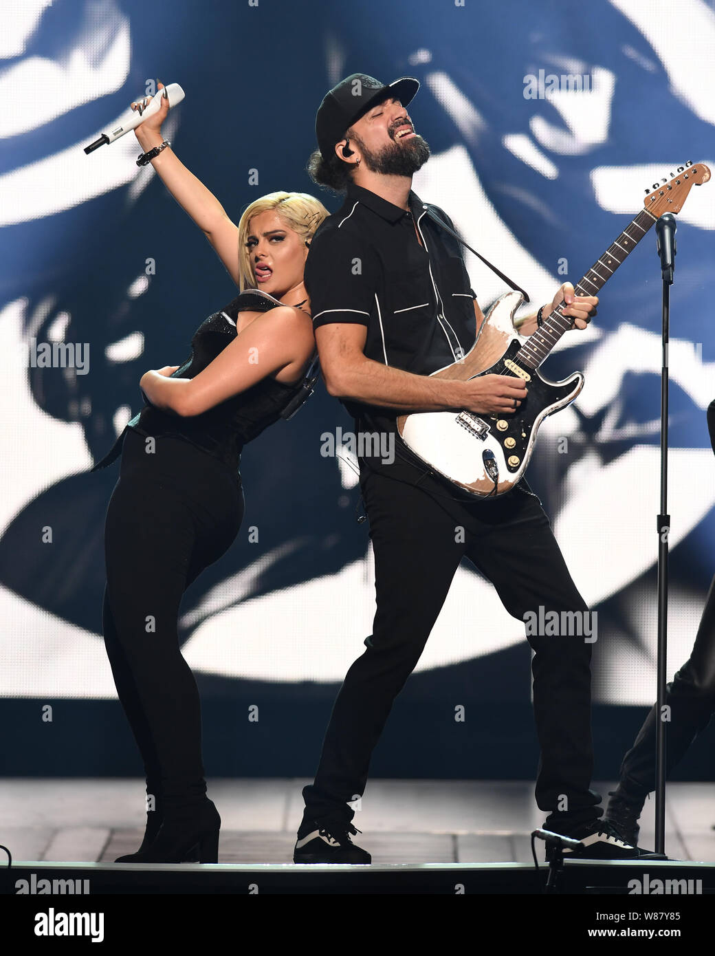 MIAMI, FL - AUGUST 07: Bebe Rexha performs during opening night of the ...