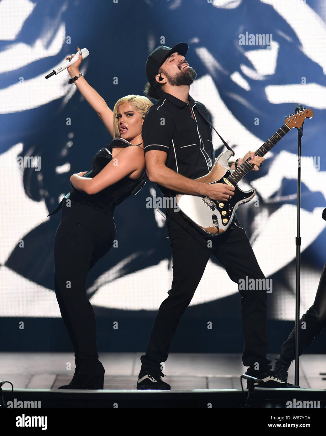 MIAMI, FL - AUGUST 07: Bebe Rexha performs during opening night of the ...