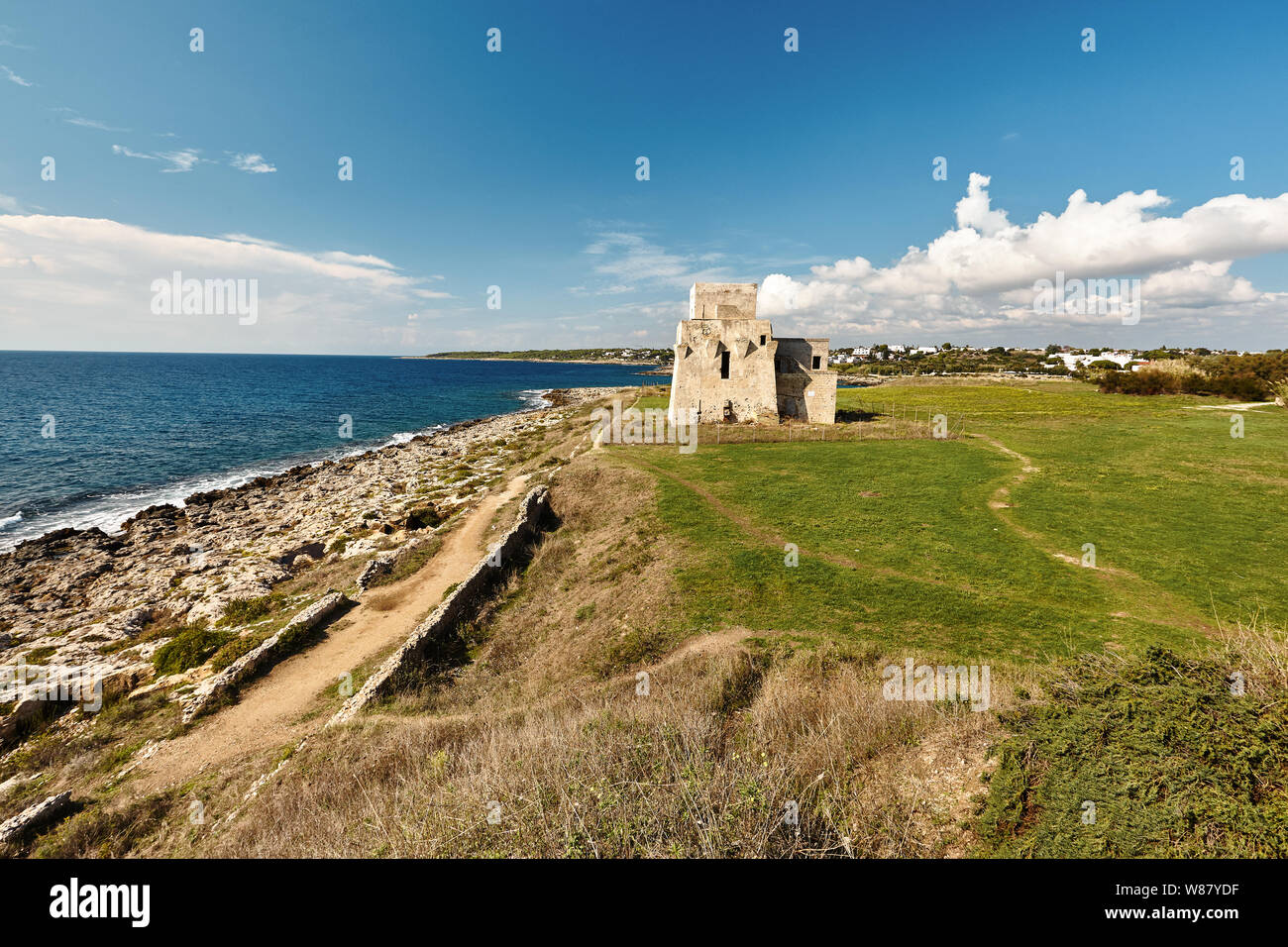 Breathtaking natural landscapes and seaside of Puglia, Italy Stock ...