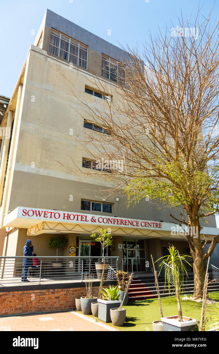 Soweto, South Africa - September 08 2018: Outside view of Soweto Hotel ...