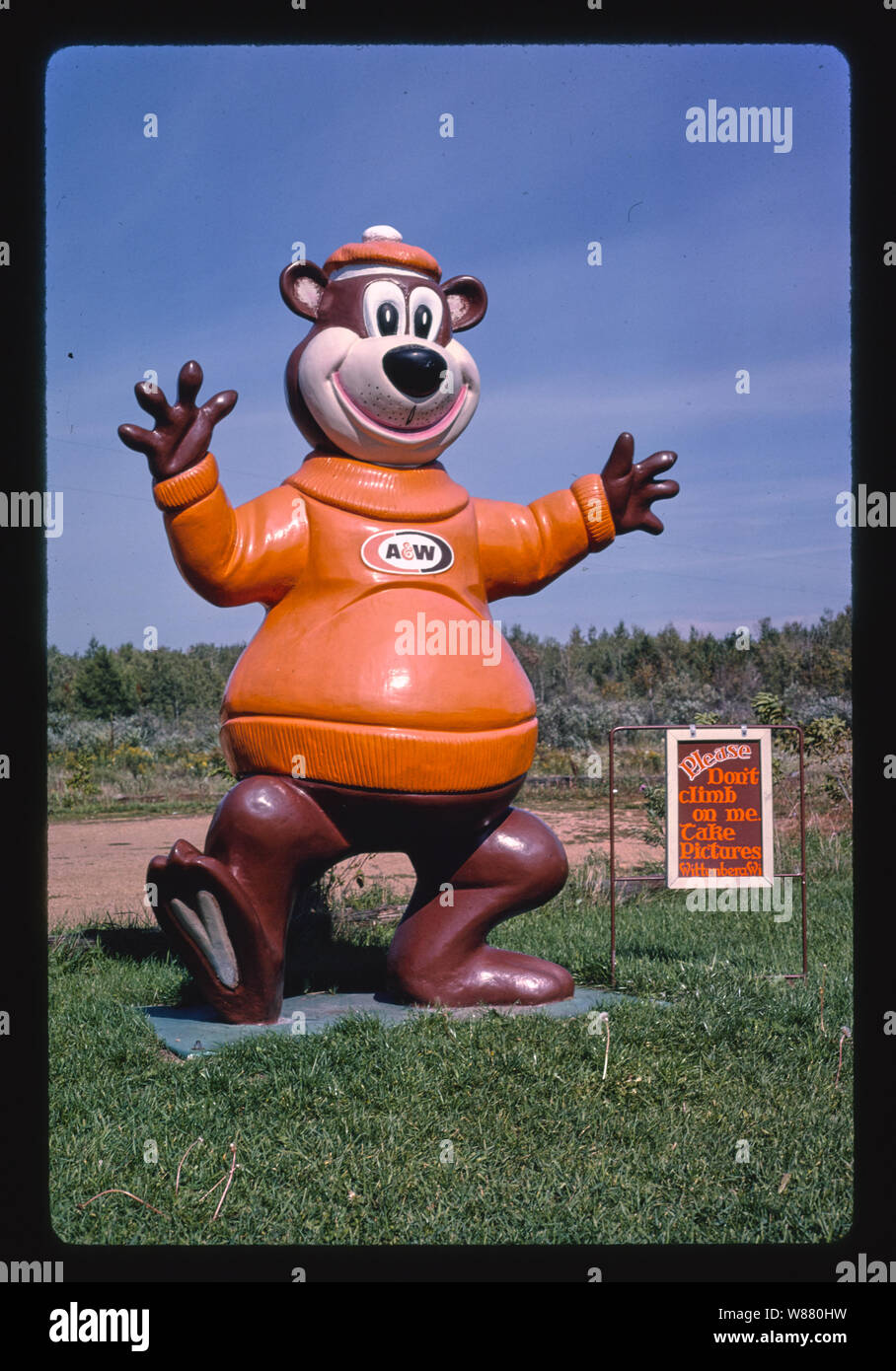 A & W Root Beer sign, Wittenberg, Wisconsin Stock Photo - Alamy