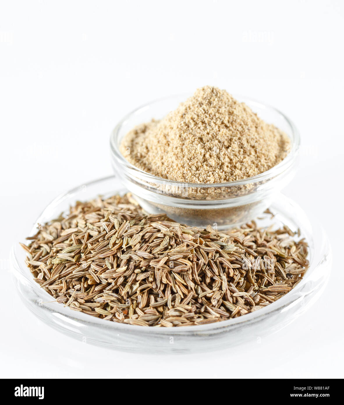 Cumin powder on dark Cut Out Stock Images & Pictures - Alamy