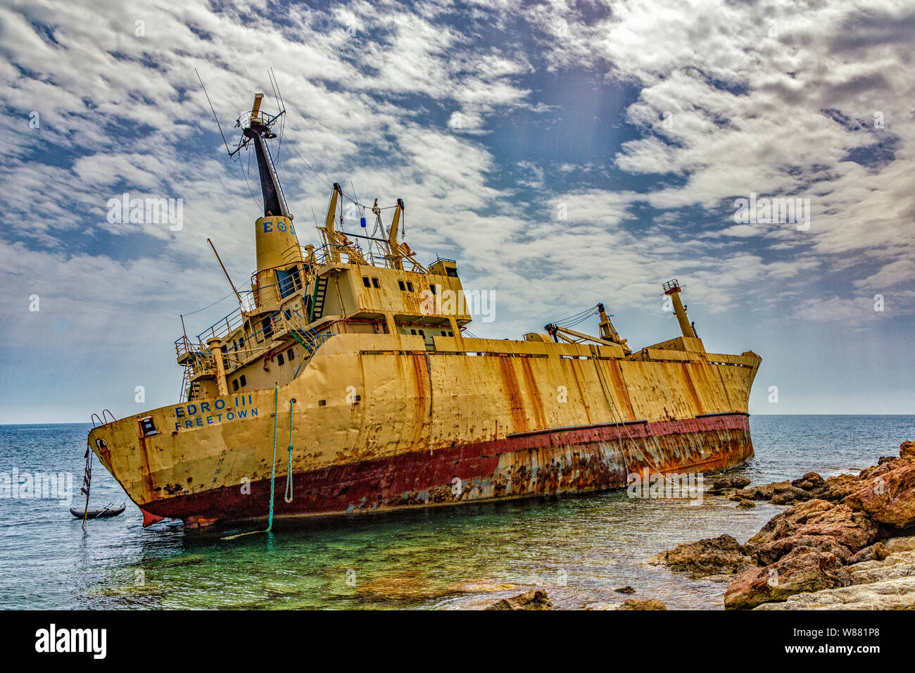 Edro III Shipwreck off coast of Cyprus Stock Photo - Alamy