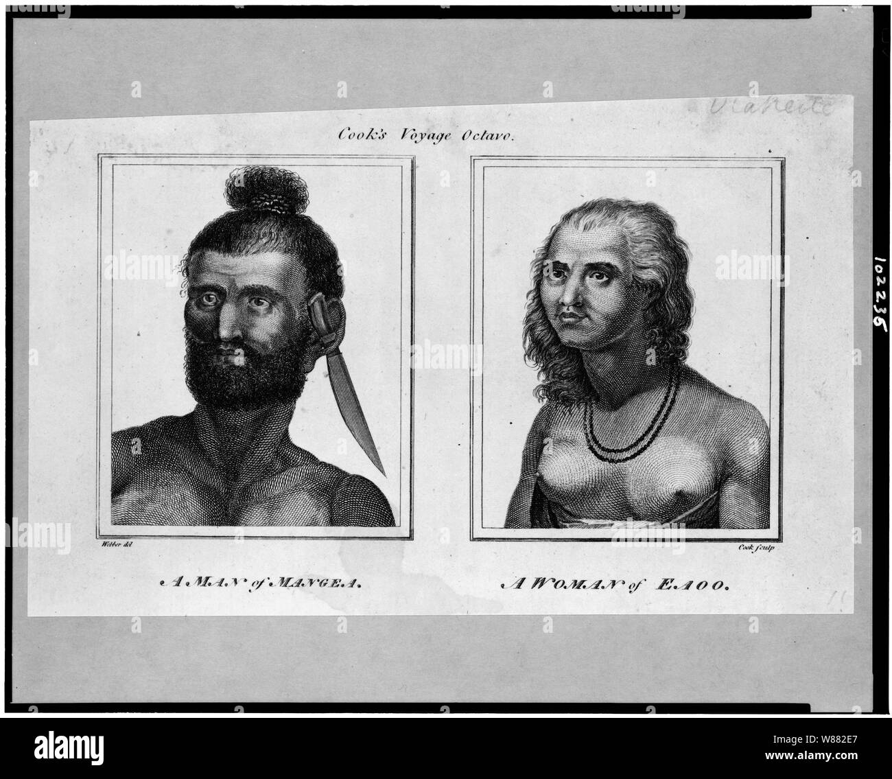 A Man of Mangea and a woman of Eaoo / Webber del. ; Cook sculp Stock ...