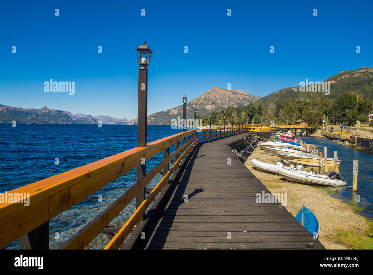 Lake Traful located at Patagonia, enchanted place, Argentina Stock ...