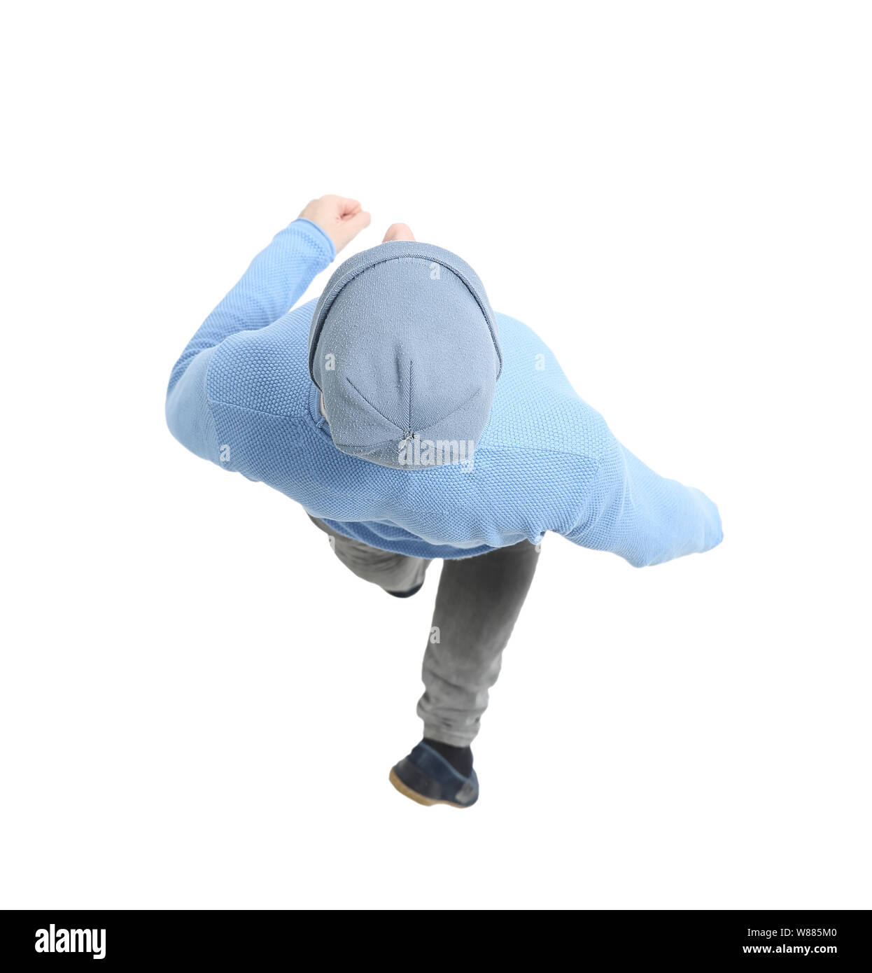 top view .handsome sports guy looking at the camera Stock Photo - Alamy