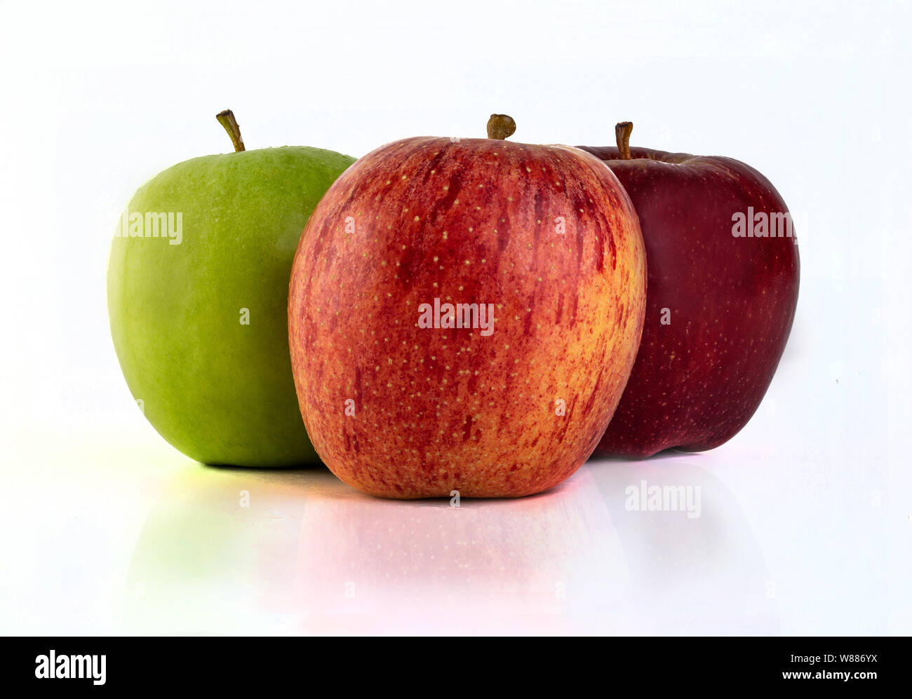 colorful apples red green Stock Photo - Alamy
