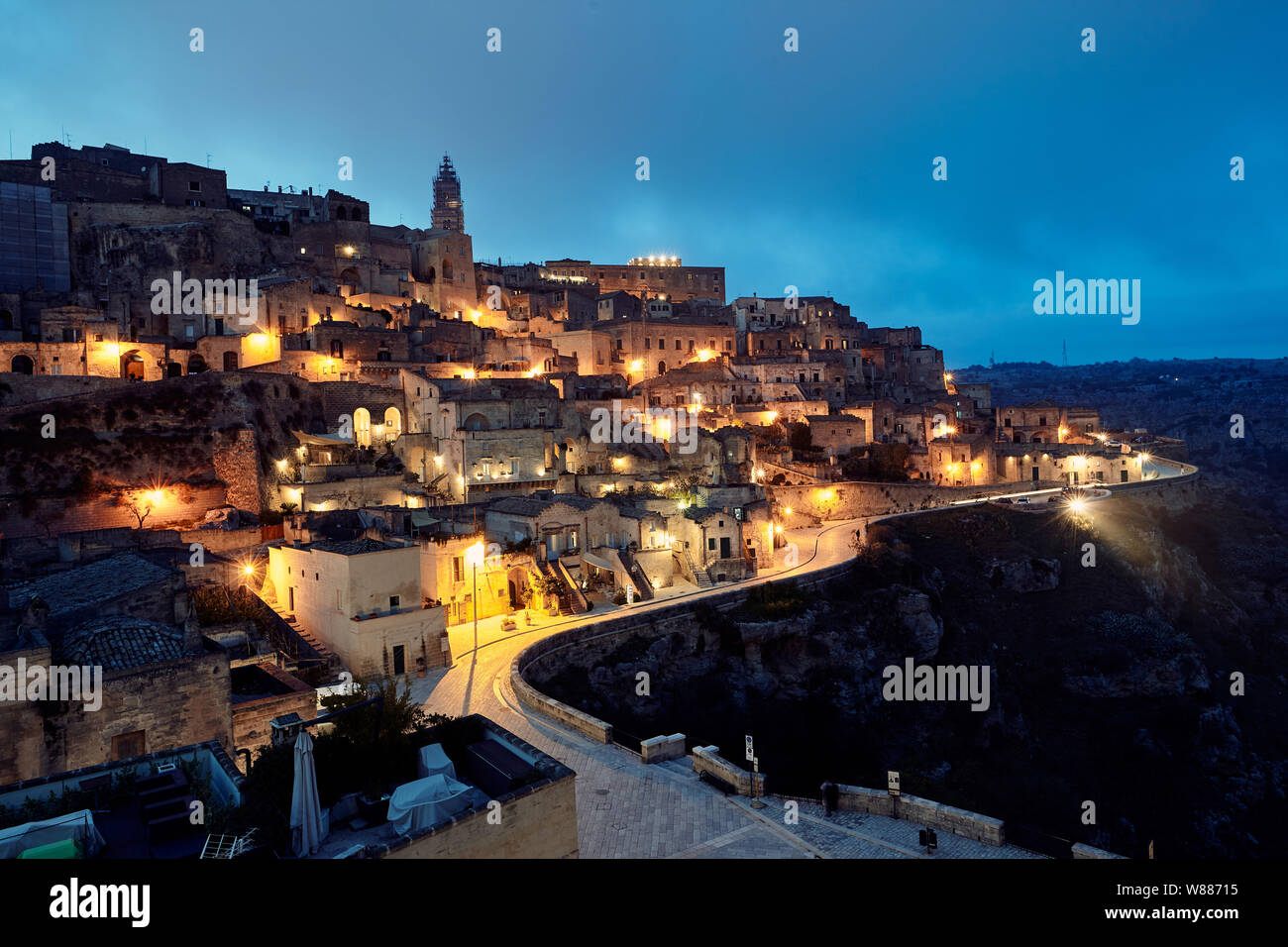 Breathtaking view of the ancient town of Matera, southern Italy Stock Photo - Alamy