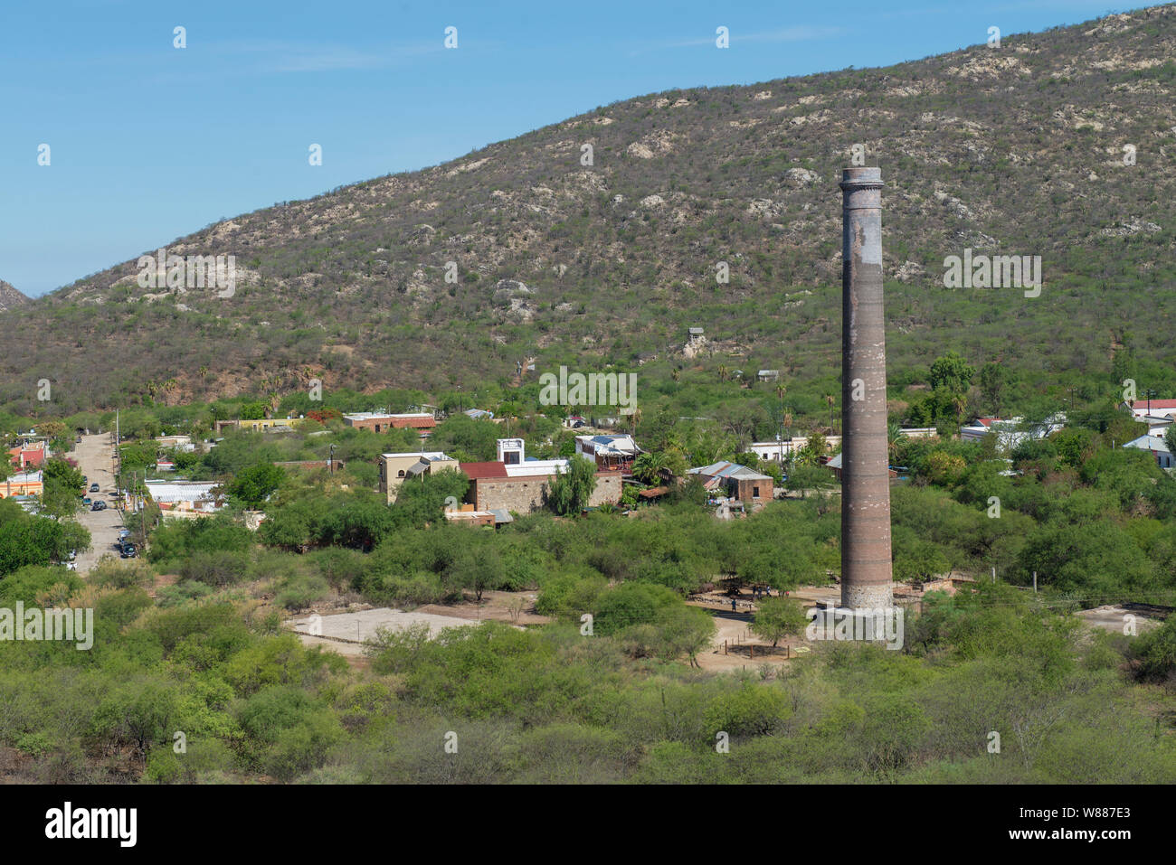 Walking on the streets of EL TRIUNFO, Baja California Sur. Mexico, a ...