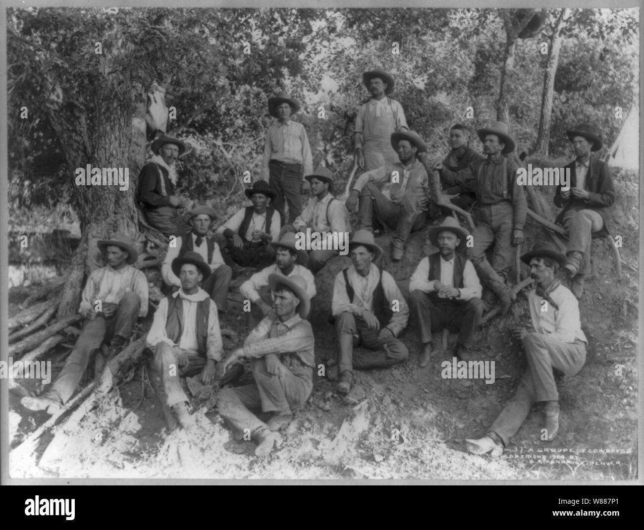 A group of cowboys Stock Photo - Alamy