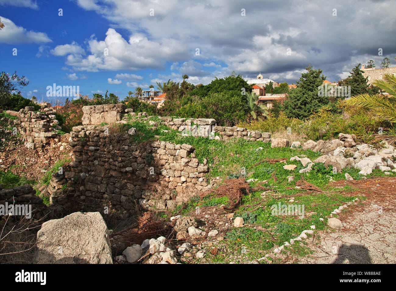 Ancient roman ruins in Byblos, Lebanon Stock Photo - Alamy