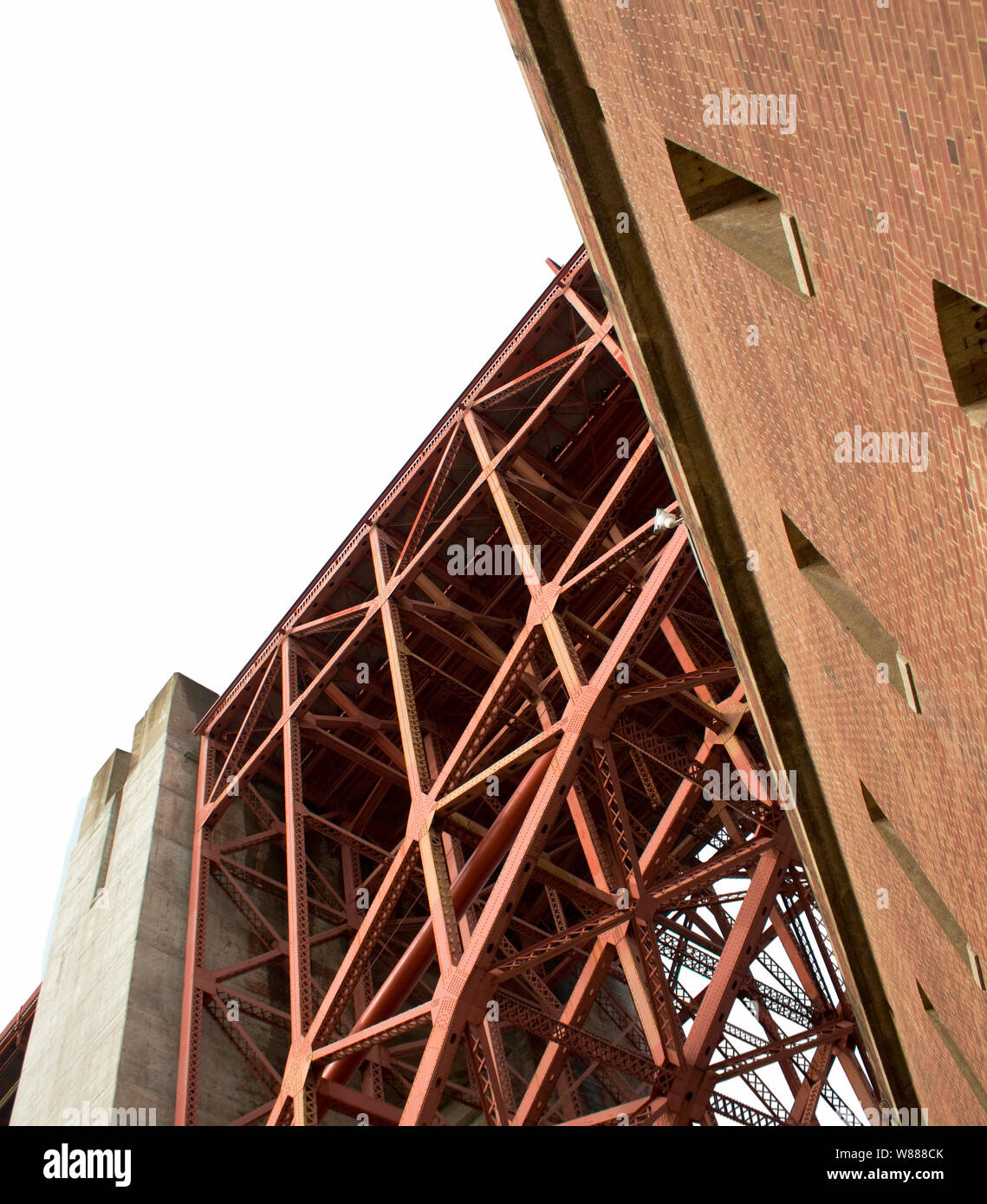 The Anchorage for the Golden Gate Bridge at Fort Point Stock Photo - Alamy