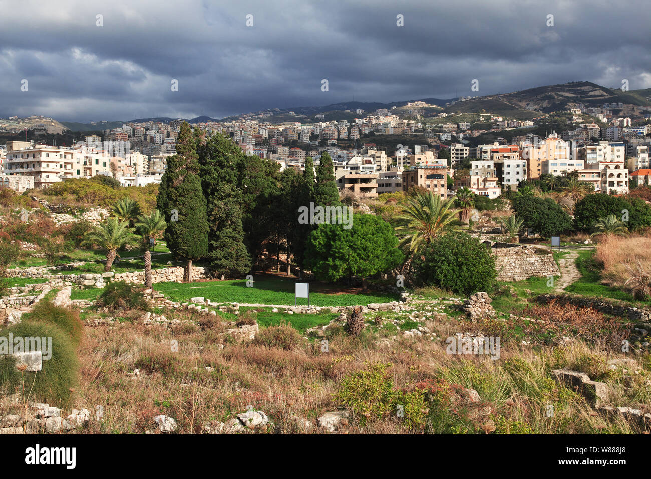 Ancient roman ruins in Byblos, Lebanon Stock Photo - Alamy
