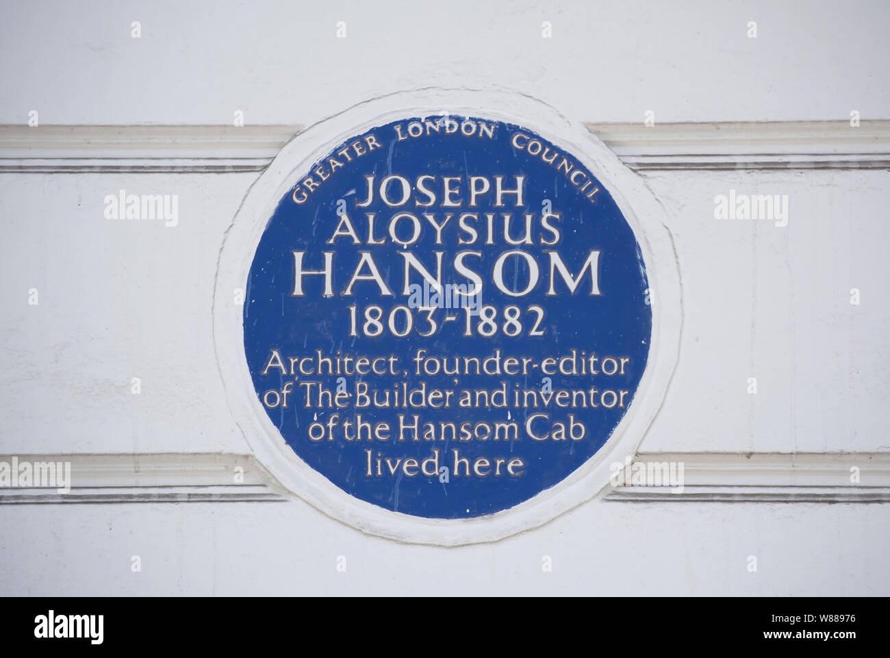 greater london council blue plaque marking a home of james aloysius ...