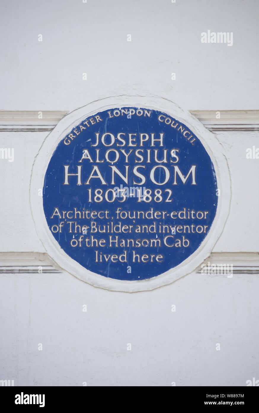 greater london council blue plaque marking a home of james aloysius ...