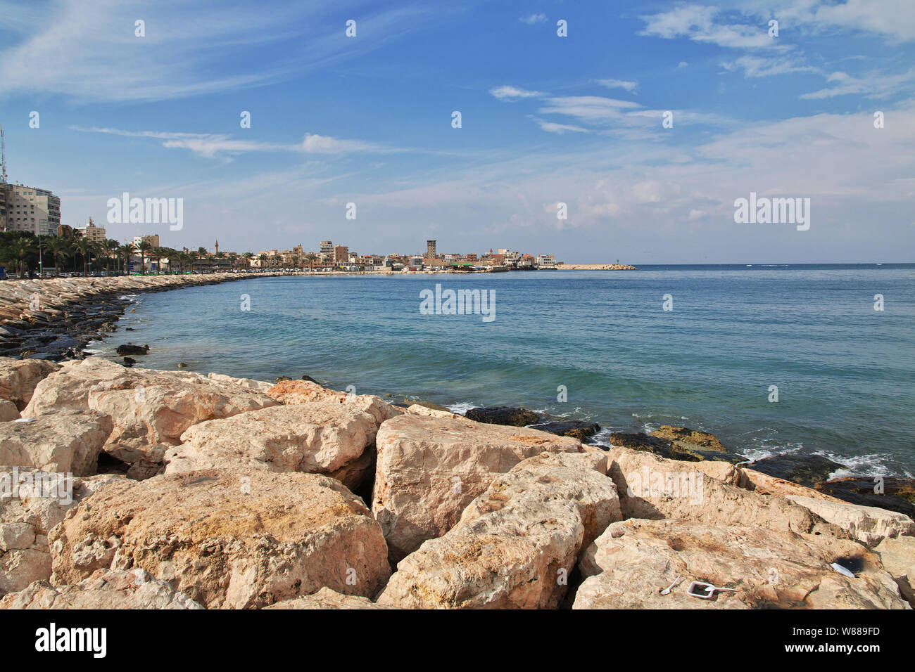 The waterfront of Tyre, Lebanon Stock Photo - Alamy