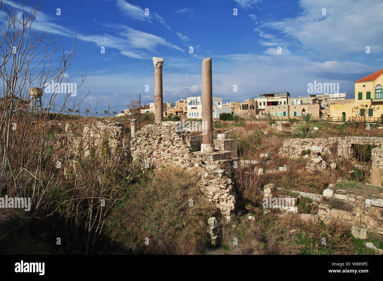 Roman ruins in Tyre (Sour), Lebanon Stock Photo - Alamy
