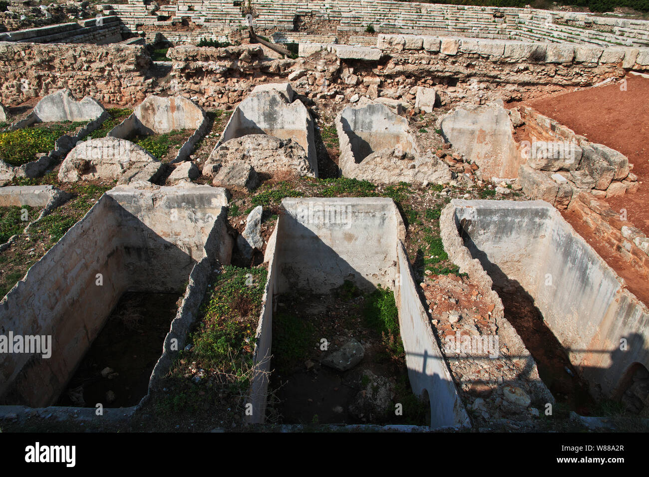 Roman ruins in Tyre (Sour), Lebanon Stock Photo - Alamy