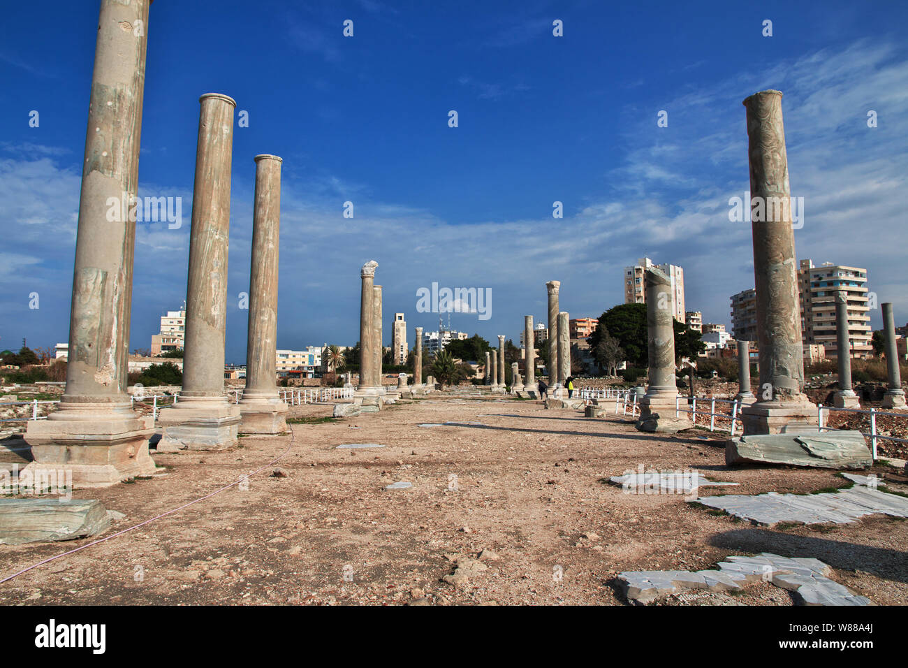 Roman ruins in Tyre (Sour), Lebanon Stock Photo - Alamy