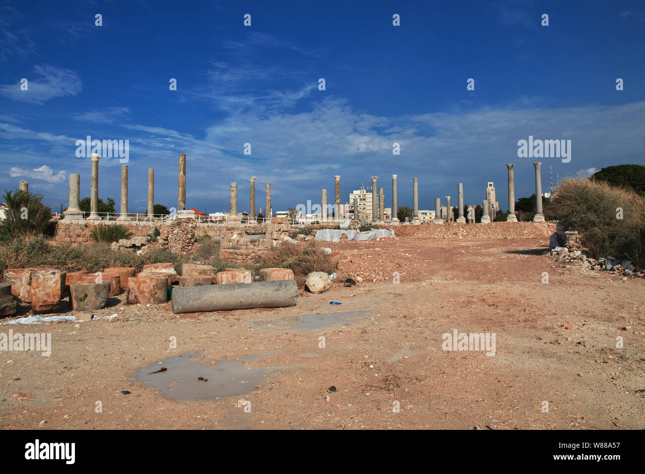 Roman ruins in Tyre (Sour), Lebanon Stock Photo - Alamy