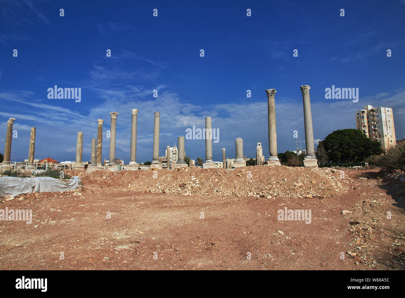 Roman ruins in Tyre (Sour), Lebanon Stock Photo - Alamy
