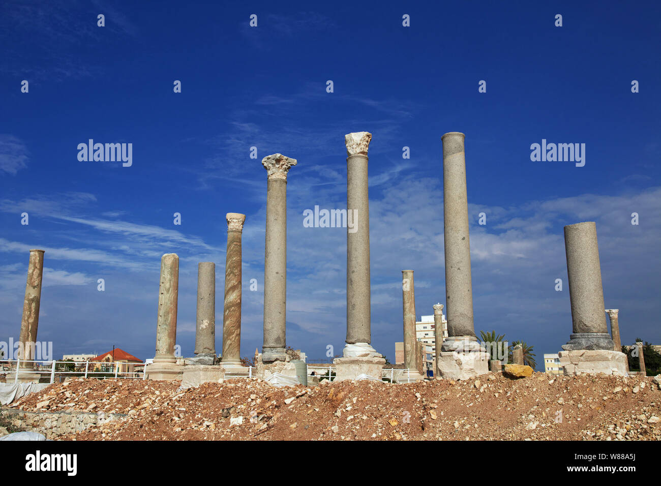 Roman ruins in Tyre (Sour), Lebanon Stock Photo - Alamy